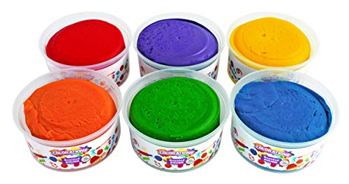 Colorations Scented Colored Dough, 6 Pounds, 6 Bright Colors and Fruity Scents, Non-Toxic Dough, Resealable Tubs, Soft, No-Crumble Dough, Modeling Dough, Sensory Dough, Kids Dough, Dough for Children