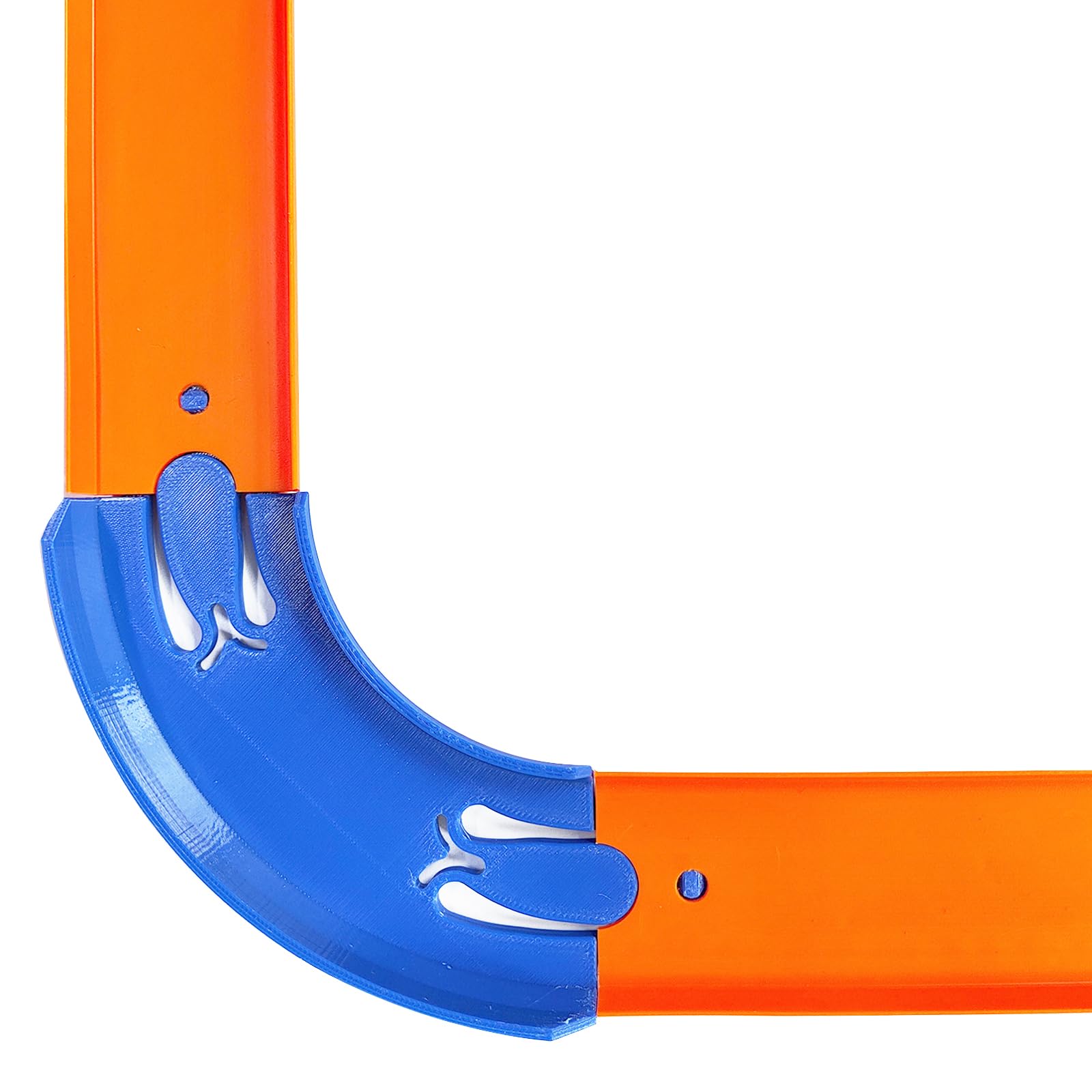 ARSUNOVO Racetrack Connectors Compatible with Hot Wheels,90 Degree Banked Turn,2 Packs