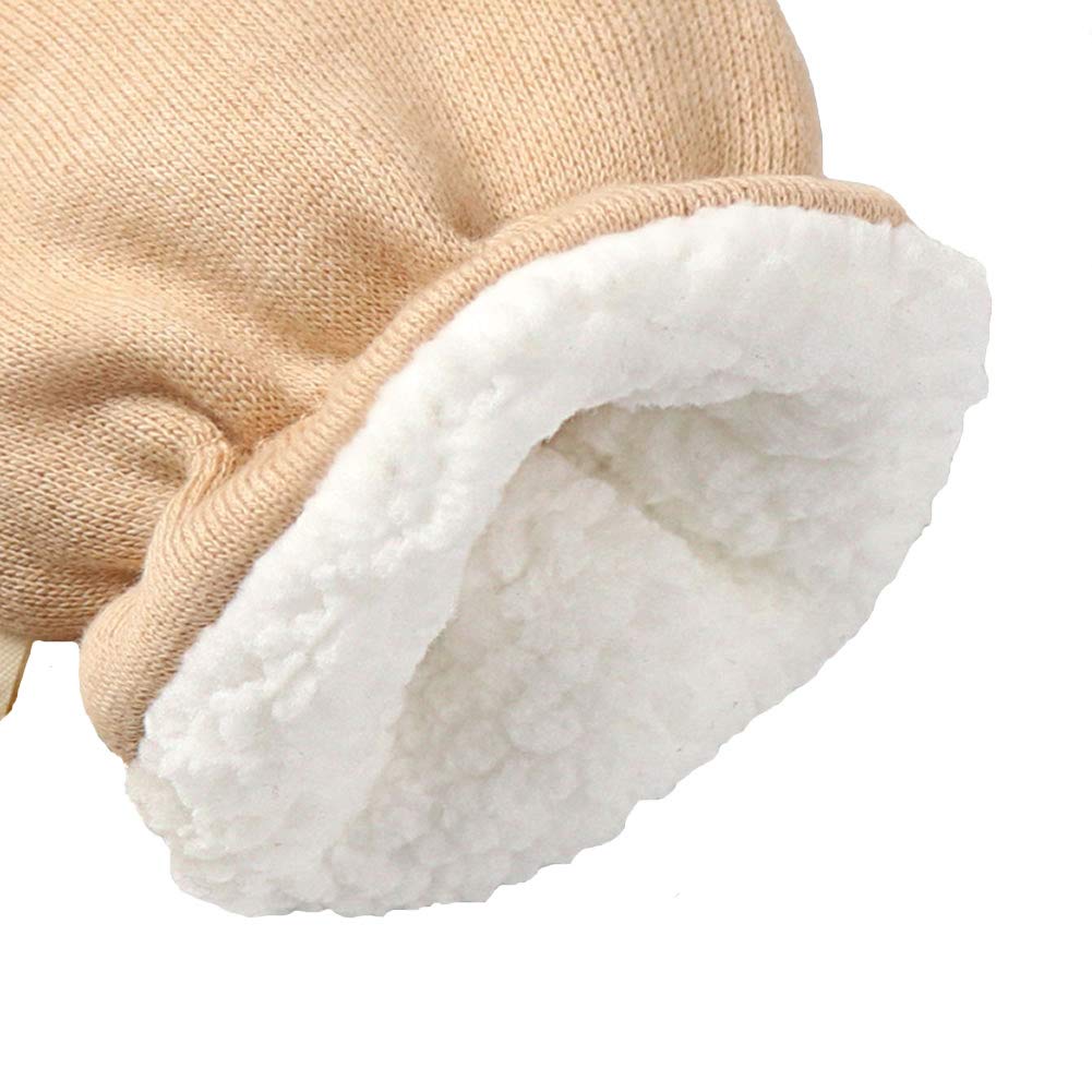 Paladoo Baby Mittens Sherpa Lined Fleece Winter (0-6,6-12 Months 2 pair)
