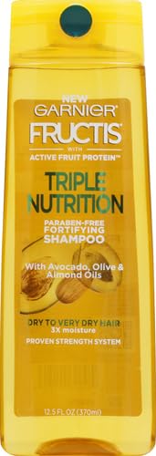 Garnier Fructis Triple Nutrition Shampoo, Dry to Very Dry Hair, 12.5 fl. oz.