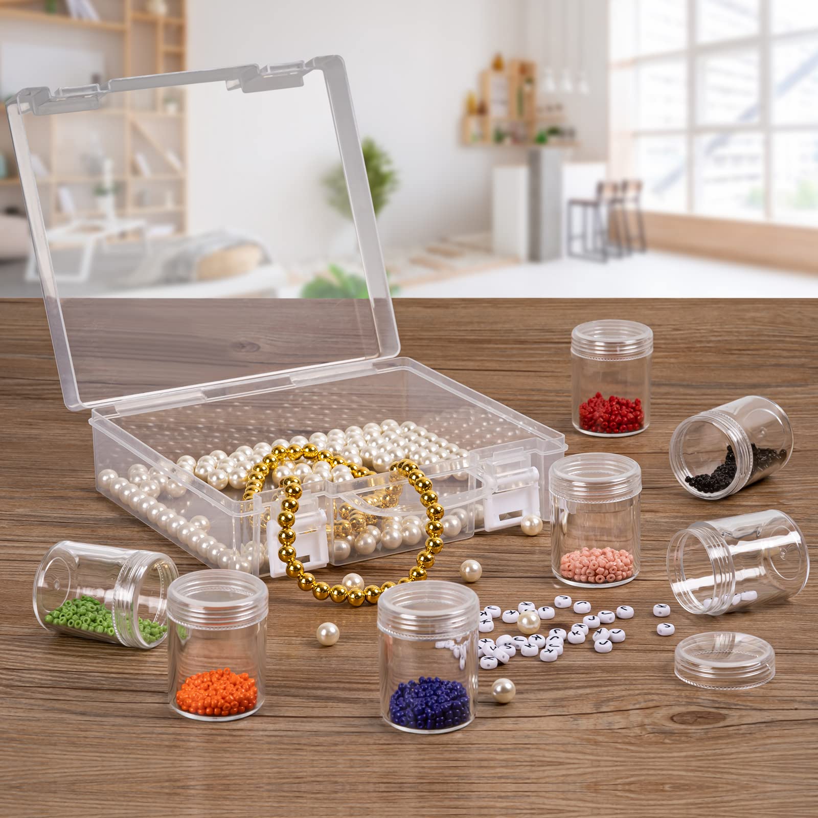 Bead Organizer Box, Diamond Painting Art Accessories Storage Box Containers, Diamond Bead Storage Box Organizer Containers Small Plastic Embroidery Storage Bead Container for Beads (1Pack-14Grid)