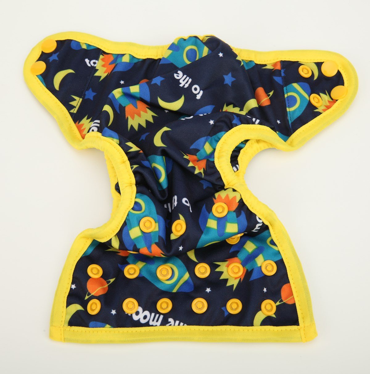 Sigzagor Newborn Baby Diaper Nappy Cover 8lbs-10lbs For Boys (To The Moon)