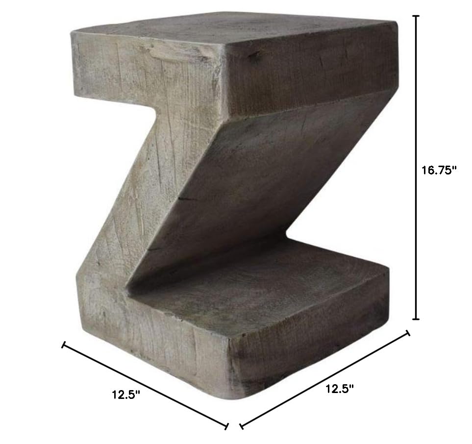Christopher Knight Home Jingle Outdoor Weight Concrete Side Table, Light Gray