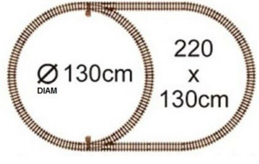 G Scale Plastic Train Track Set (Complete Replacement Compatible with Newbright BATTERY OPERATED TRAIN)