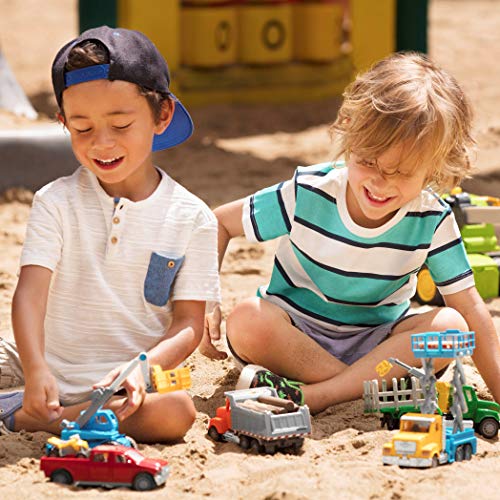 Driven by Battat — Red Pickup Truck & ATV – 1:24 Scale – Small Toy Truck with Lights, Sounds & More for Boys & Girls Age 3+