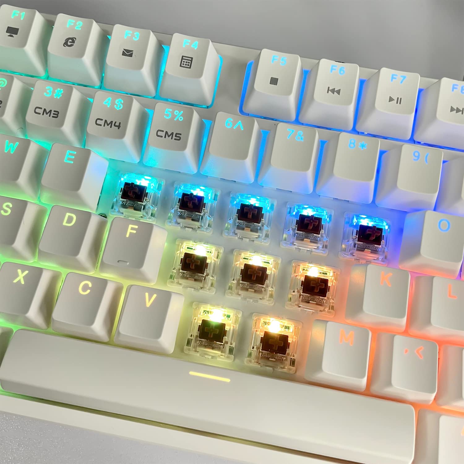 Gateron G Brown Pro Switches Pre-lubed 3pin RGB SMD Tactile for Gaming Mechanical Keyboard(108 Pcs, Brown)