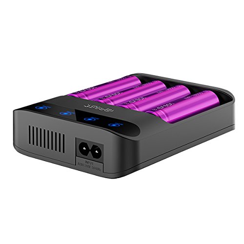 Efest LUSH Q4 Intelligent LED Battery Charger for 20700 / 18650 / 26650 / 26500 / 18500 / 18350 / 17340 / 16340 / 14500 / 10440