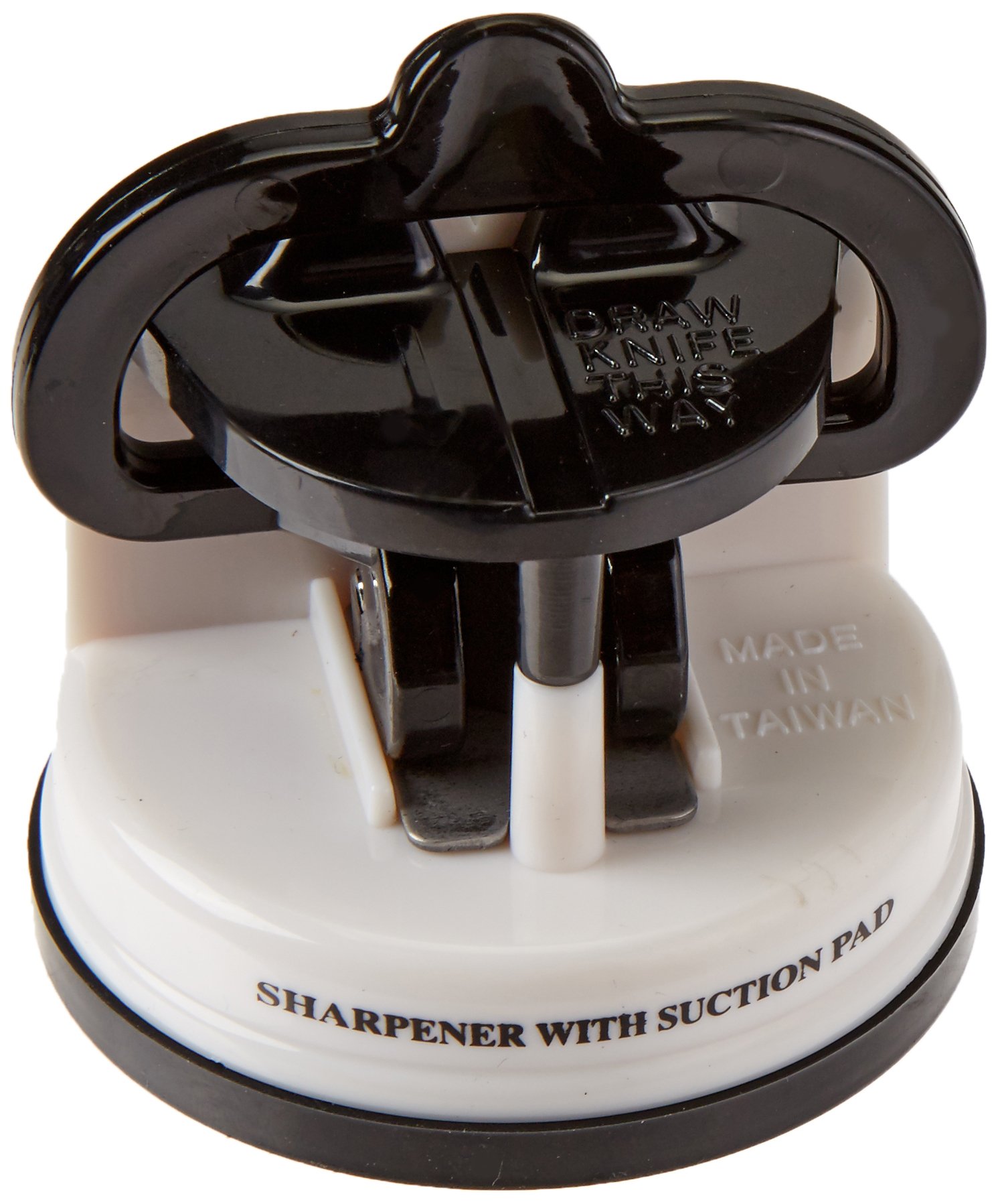 Emeril Knife Sharpener with Suction Pad, White