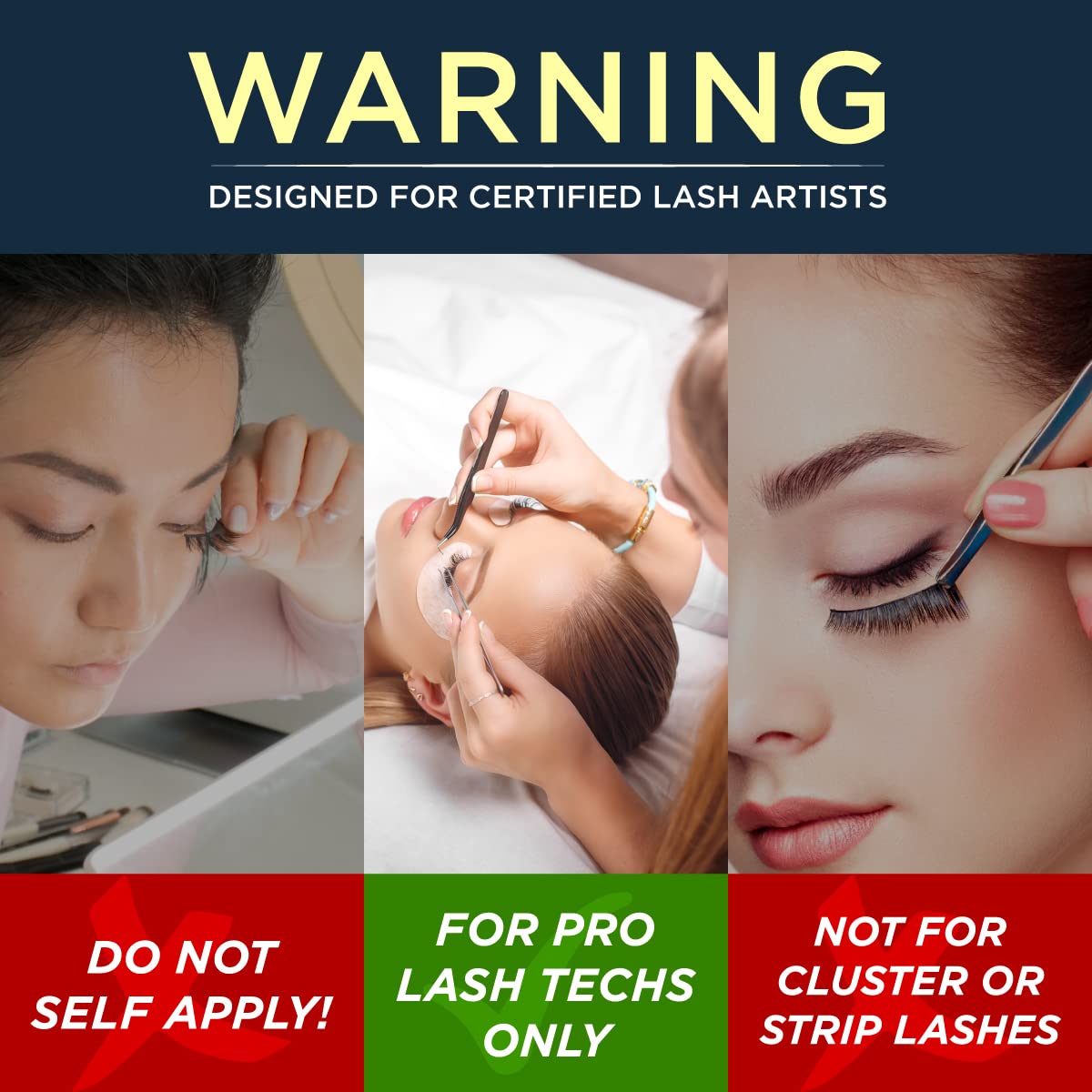 Super Strong Eyelash Extension Glue for Professionals | Strongest Black Lash Adhesive for Long Lasting Semi Permanent Individual Lash Extensions | 1-2s Fastest Drying & up to 7 Weeks Retention