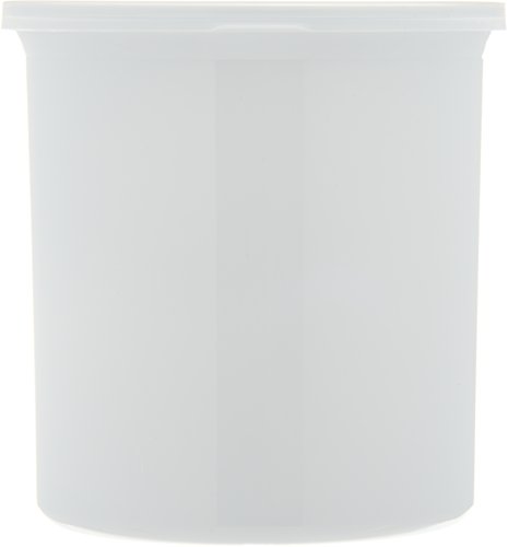 Carlisle FoodService Products Classic⢠Round Storage Container with Lid, 1.2 Quart Crock, White
