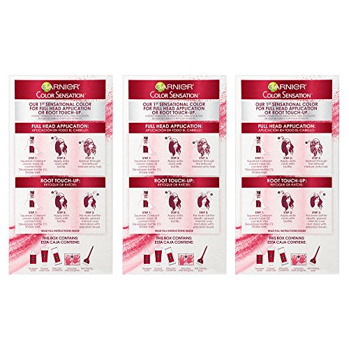 Garnier Color Sensation Hair Color Cream, 11.0 Icing on the Cake (Ex Light Natural Blonde), 3 Count