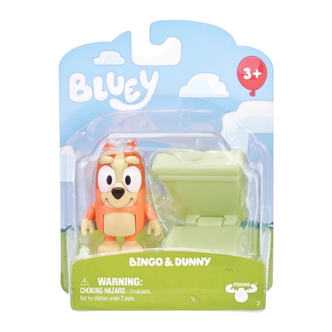 Bluey Story Starters - Choose from 8 Figures - Bluey, Bingo, Honey, Snickers, Indy, or Muffin - Ages 3+ (Bingo & Dunny)