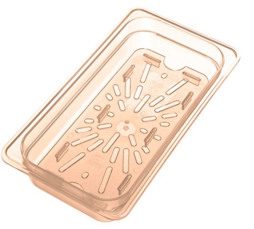 Carlisle FoodService Products 3087013 StorPlus High Heat Drain Shelf, Third Size, Amber