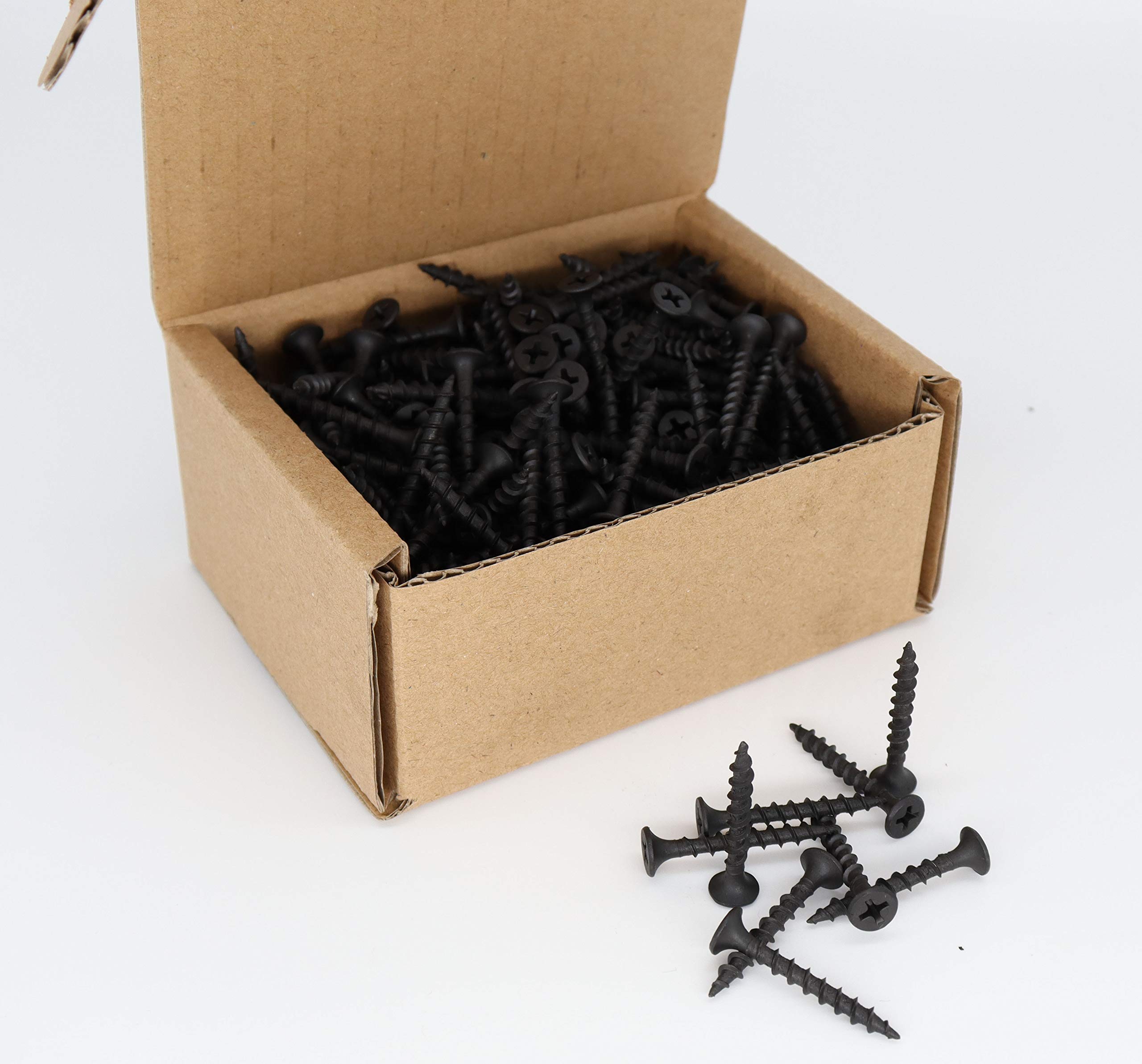LLAMA Fastener Drywall Screws #6x1-1/4” - Coarse Threaded Black Phosphate Screws, Pay 1.0LB Now GET 1.2LB