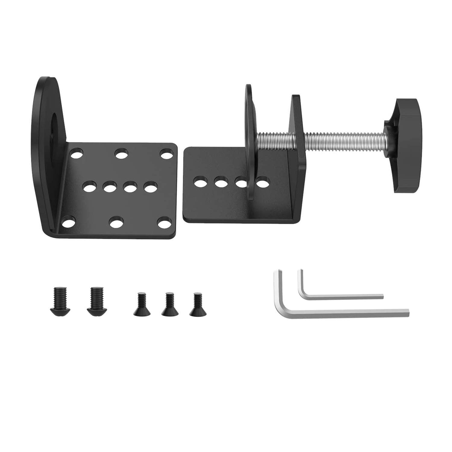 WALI C-Clamp Base Stand Mounting Accessory for WALI Monitor Mount Workstation System (C-CLAMP), Black