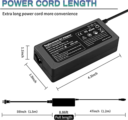 Chromebook Charger 45W Fast USB C Laptop Charger for HP Spectre Lenovo Yoga Thinkpad Acer Dell Latitude Asus Samsung Google Pixel Huawei Matebook Computer Replacement Fits Any Type C Tablets & Phones