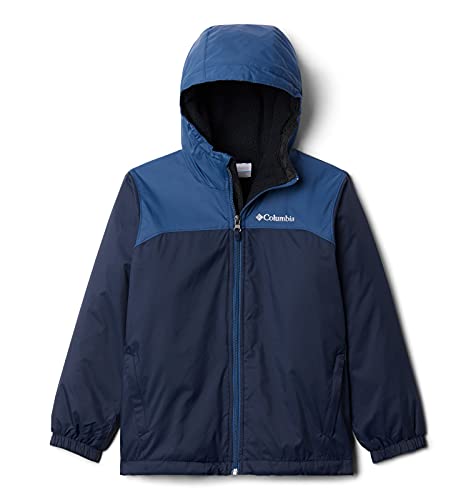 Columbia Youth Boys Glennaker Sherpa Lined Jacket, Collegiate Navy/Night Tide, Medium