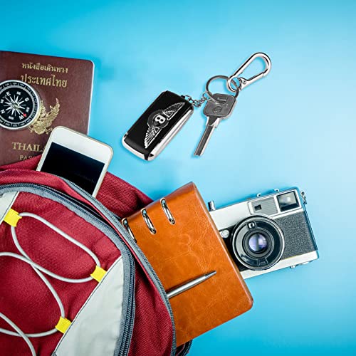 erduoduo 6 Pack keyring clip,Keychain Holder,Heavy Duty Carabiner Clip, Key Ring Chain Holder,Keychain Clip Organizer for Car/Key Finder, Clip for Keys