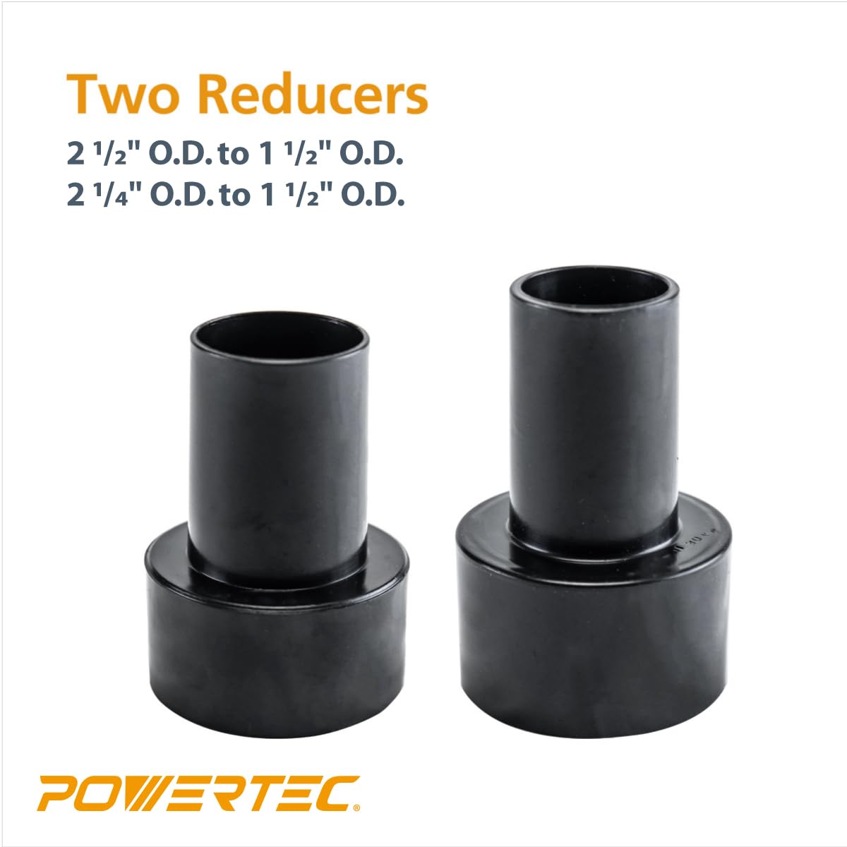 POWERTEC 70347 10 Ft. Dust Collection Hose Kit with 5 Fittings for Woodworking Power Tools Home and Wet/Dry Shop Vacuums