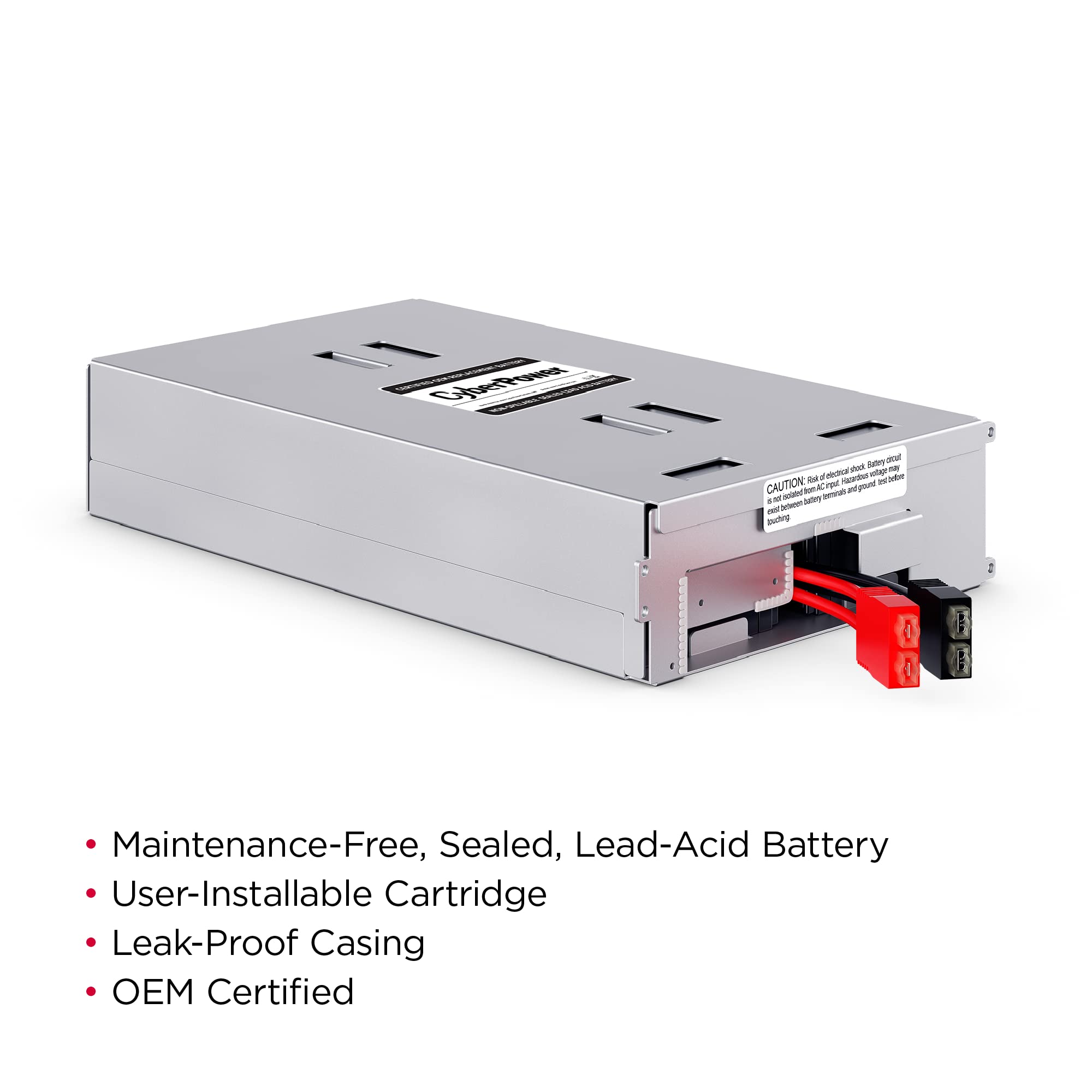 CyberPower RB1290X4 UPS Replacement Battery Cartridge, Maintenance-Free, User Installable, 12V/9Ah