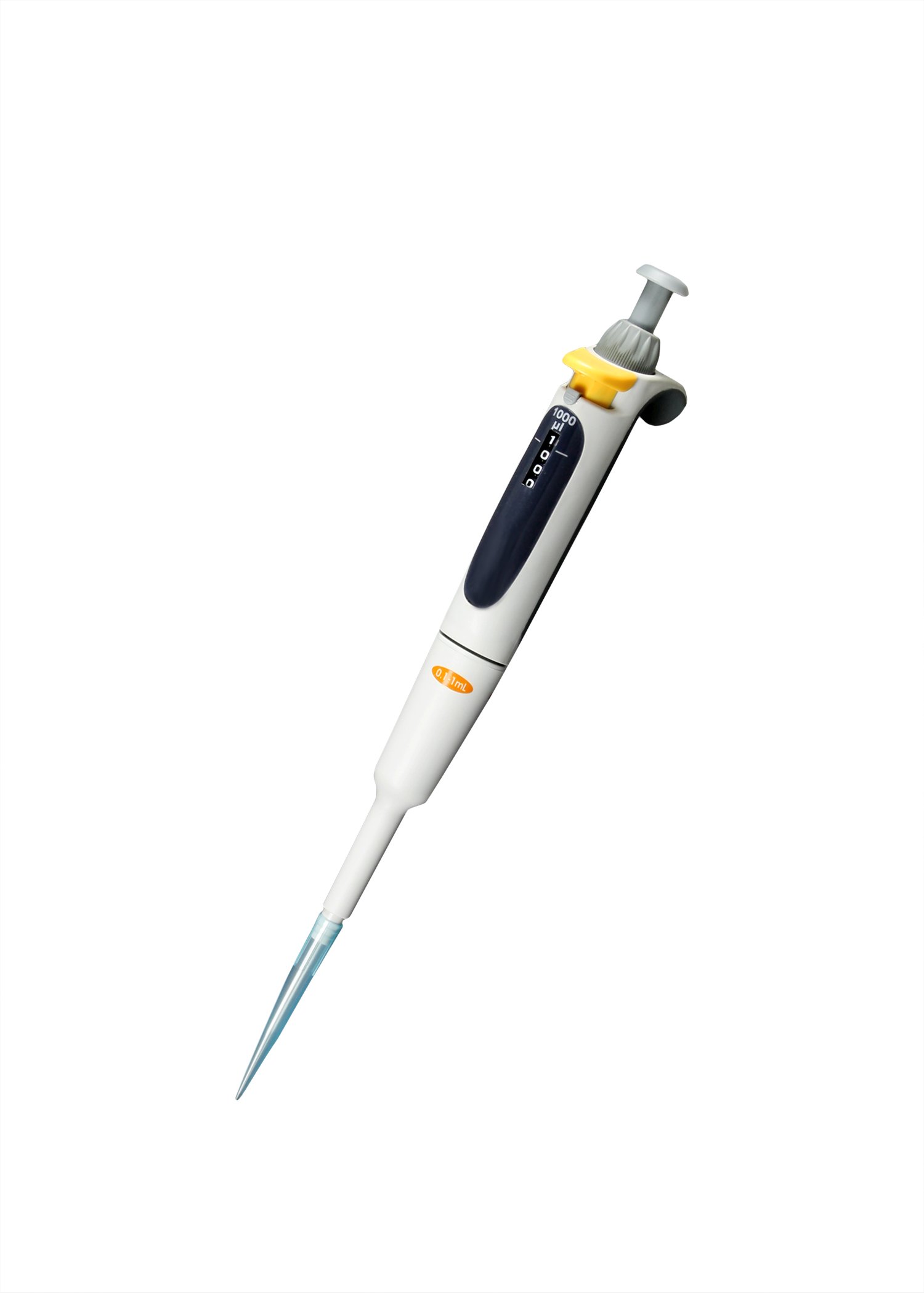 Parco Scientific PA-TP1000H Variable Volume Micropipette 100-1000µL x 1µL | True One-Handed Operation | 4-Position Volume Display | Sterilize in The Autoclave at 121°C (20 min)