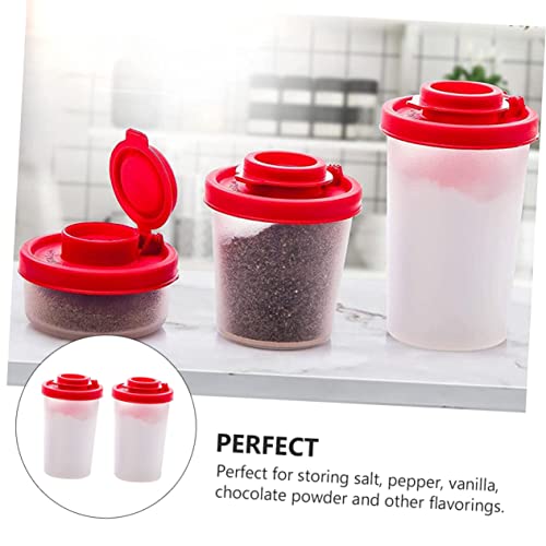 Container 2pcs Shaker Plastic Container Mini Containers Mini Plastic Containers Bottle JalepenĚo Condiment Outdoor Seasoning Jars Portable Shaker Outdoor