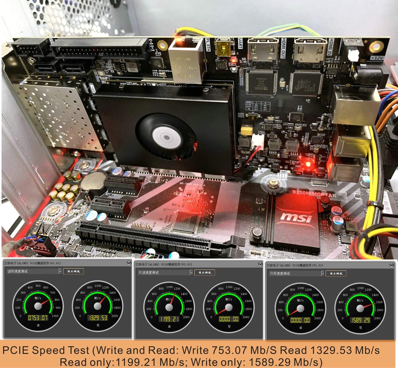 ALINX AX7Z035C: Zynq-7000 SoC XC7Z035 (FPGA Development Board + USB Downloader)