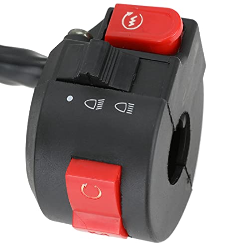 FVRITO Left Starter Kill Light Switch Ignition Key Switch Spark Plug for 50cc 70cc 90cc 110cc 125cc TaoTao RoKeta Coolster Roketa Sunl RPS ICEbear JCL Yamoto Jetmoto Kazuma Chinese ATV Quad 4 Wheeler