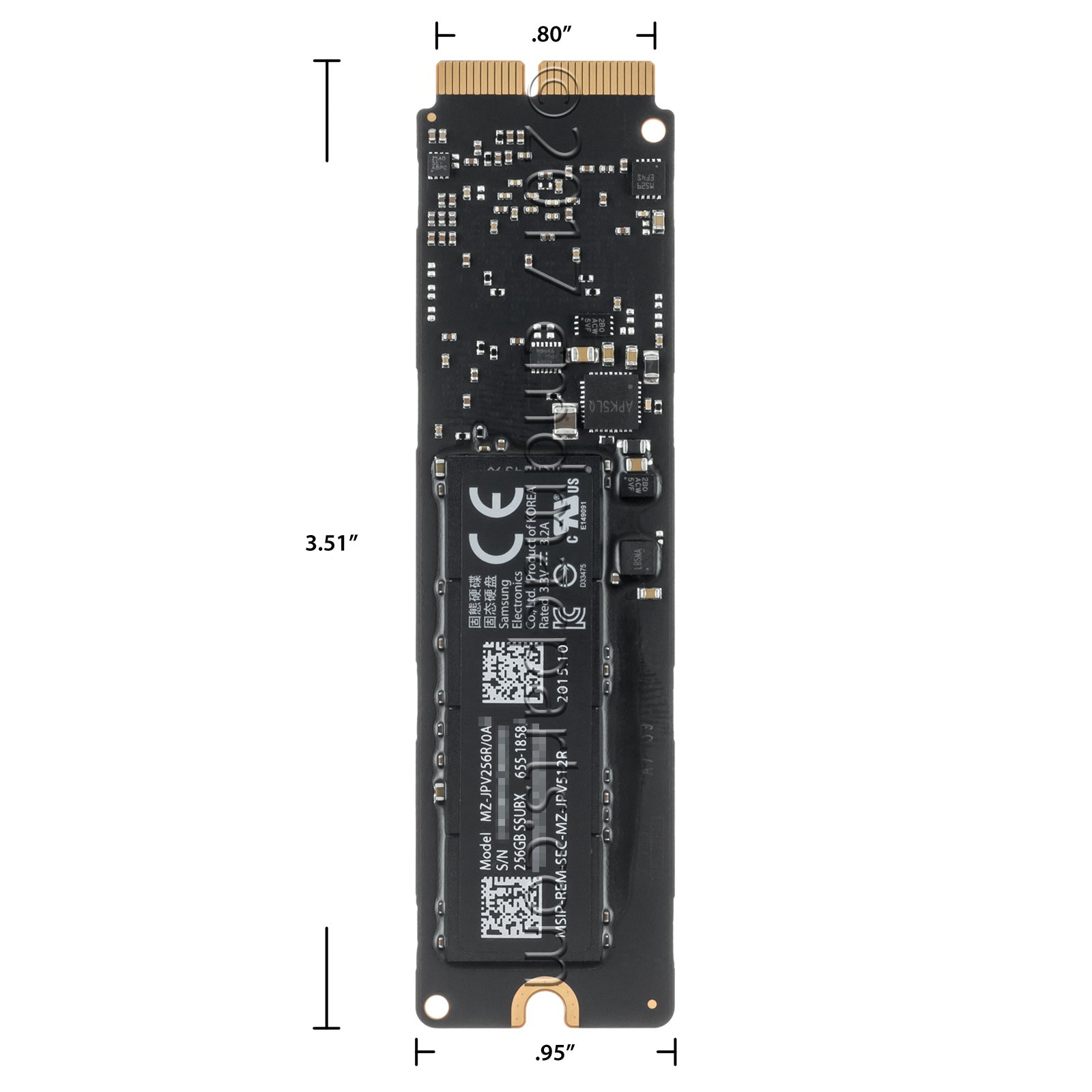 Odyson - 256GB SSD Upgrade Kit Replacement for Apple MacBook Air 13" A1466 (Mid 2015-2017)