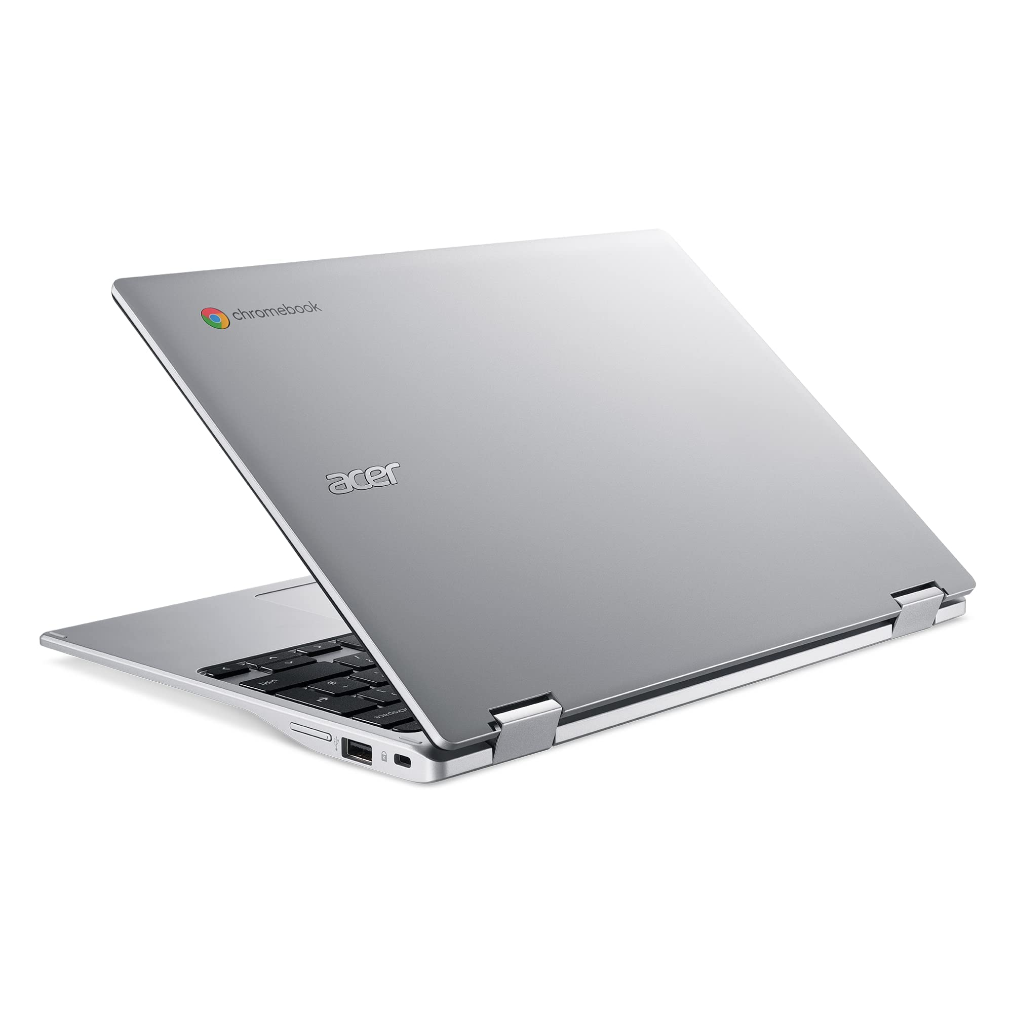 acer Newest Chromebook Spin 311 Convertible Laptop, MediaTek MT8183C 8-Core Processor, 11.6" HD Touchscreen, 4GB LPDDR4X, 32GB eMMC, WiFi 5, Bluetooth, Chrome OS, Silver, w/GM 64GB SD Card