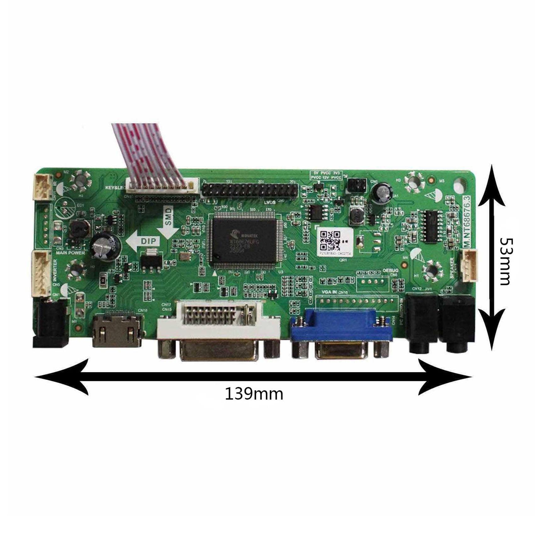 HDMI LVDs Controller Board 30pin 1440x900 for 19" LTM190M2 M190MWW3 HT190WGL 4CCFL LCD Screen