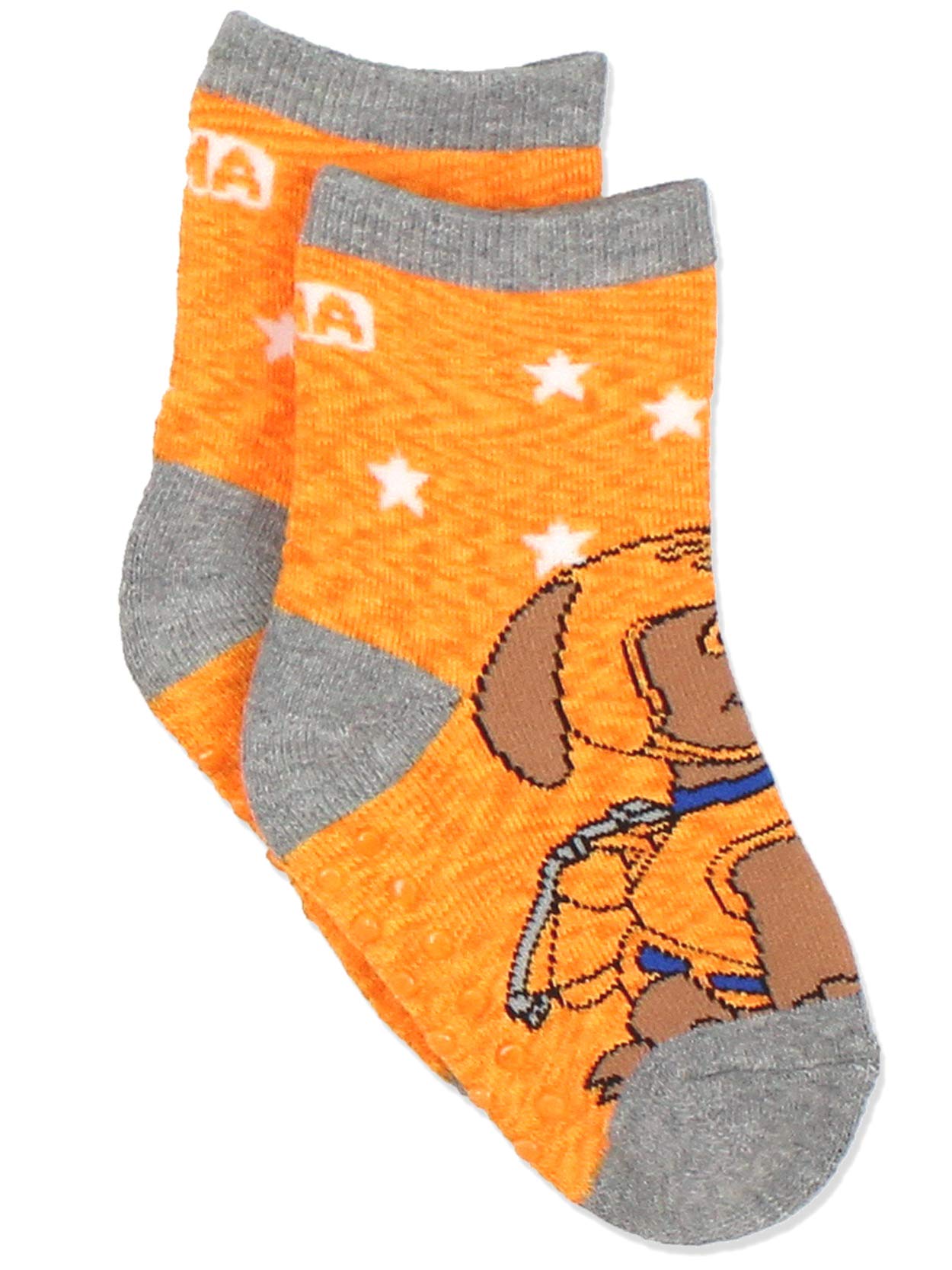 Paw Patrol Boys Girls 7 pack Socks with Grippers (Shoe: 7-10 (Sock:4-6), Grey/Multi)