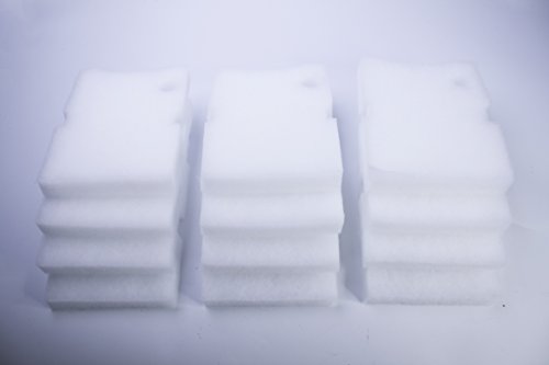 LTWHOME White Fine Filter Media Fit for Hydor Professional Canister Filter 450/600 (Pack of 12)