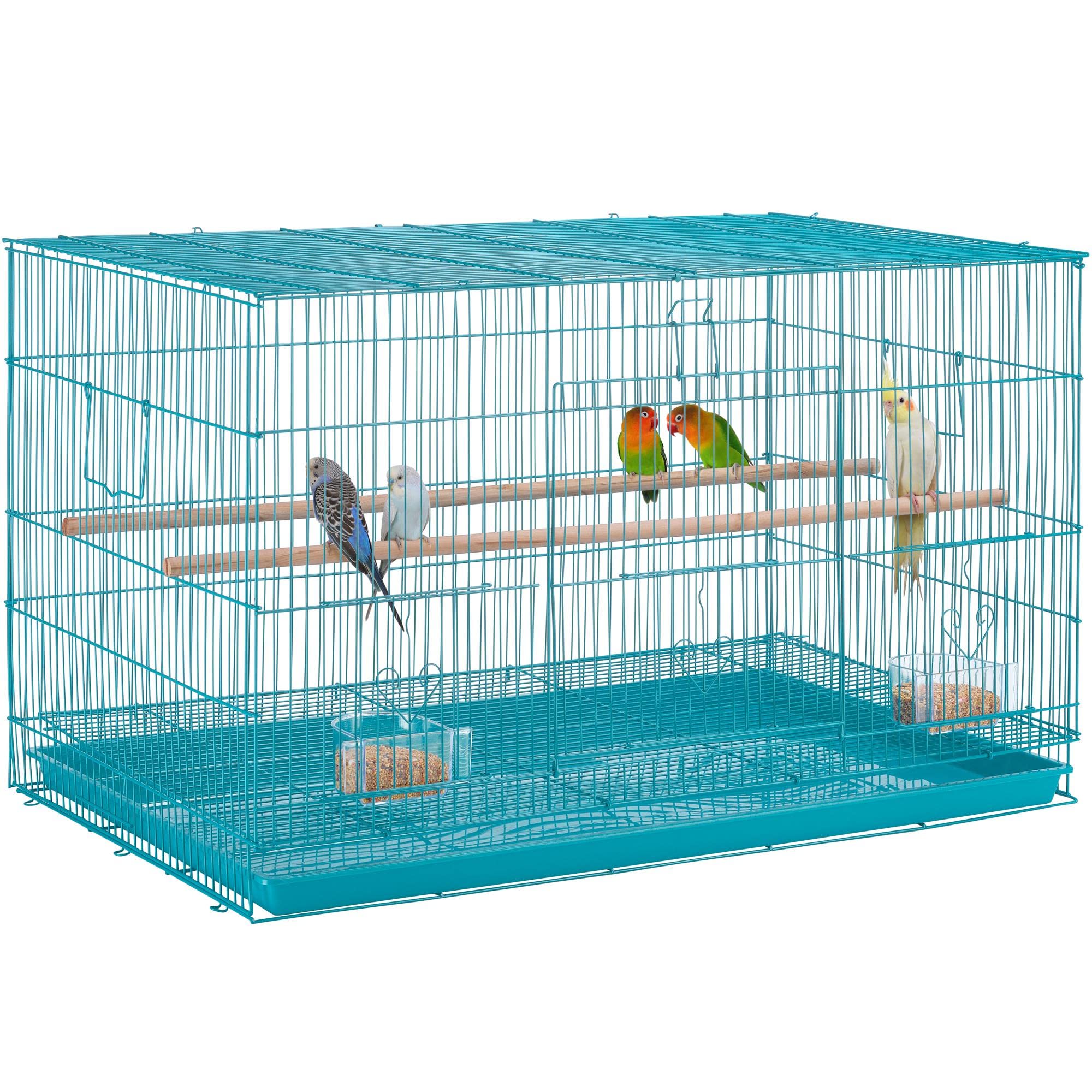 Yaheetech Flight Bird Cage Metal Extra Space Parakeet Cage for Medium Small Birds Cockatiels Conures Budgies Lovebirds
