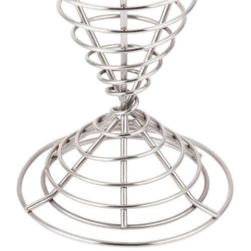 G.E.T. 4-88068 Stainless Steel Stainless Steel Spiral Cone French Fry Holder Stainless Steel Specialty Servingware Collection