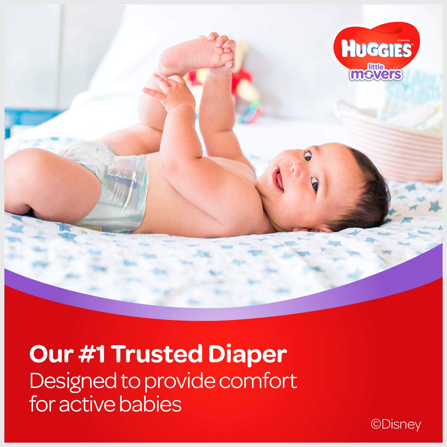 HUGGIES Little Movers Diapers, Size 6, 42 Count (Packaging May Vary)