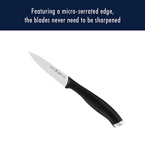 HENCKELS Silvercap Razor-Sharp 14-Piece Knife Set, Chef Knife, Paring Knife, Utility Knife, Bread Knife, Steak Knife, German Engineered Informed by 100+ Years of Mastery