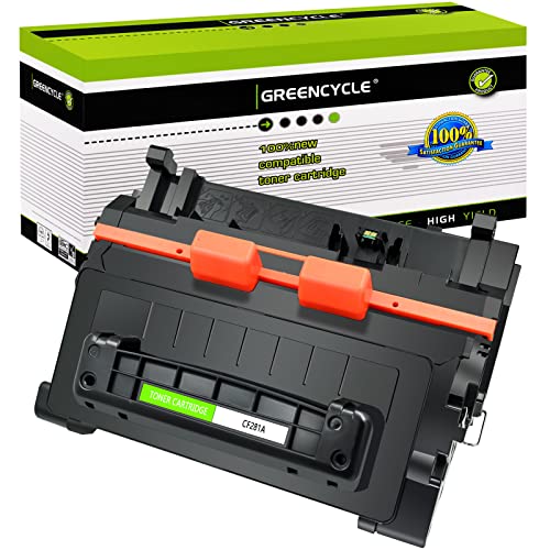 greencycle Compatible Toner Cartridge Replacement for HP 81A CF281A Use for Laserjet Enterprise M604 M605 M606 M630 M604N M605X M630h M630dn M630z MFP Printer (High Yield, Black, 1-Pack)
