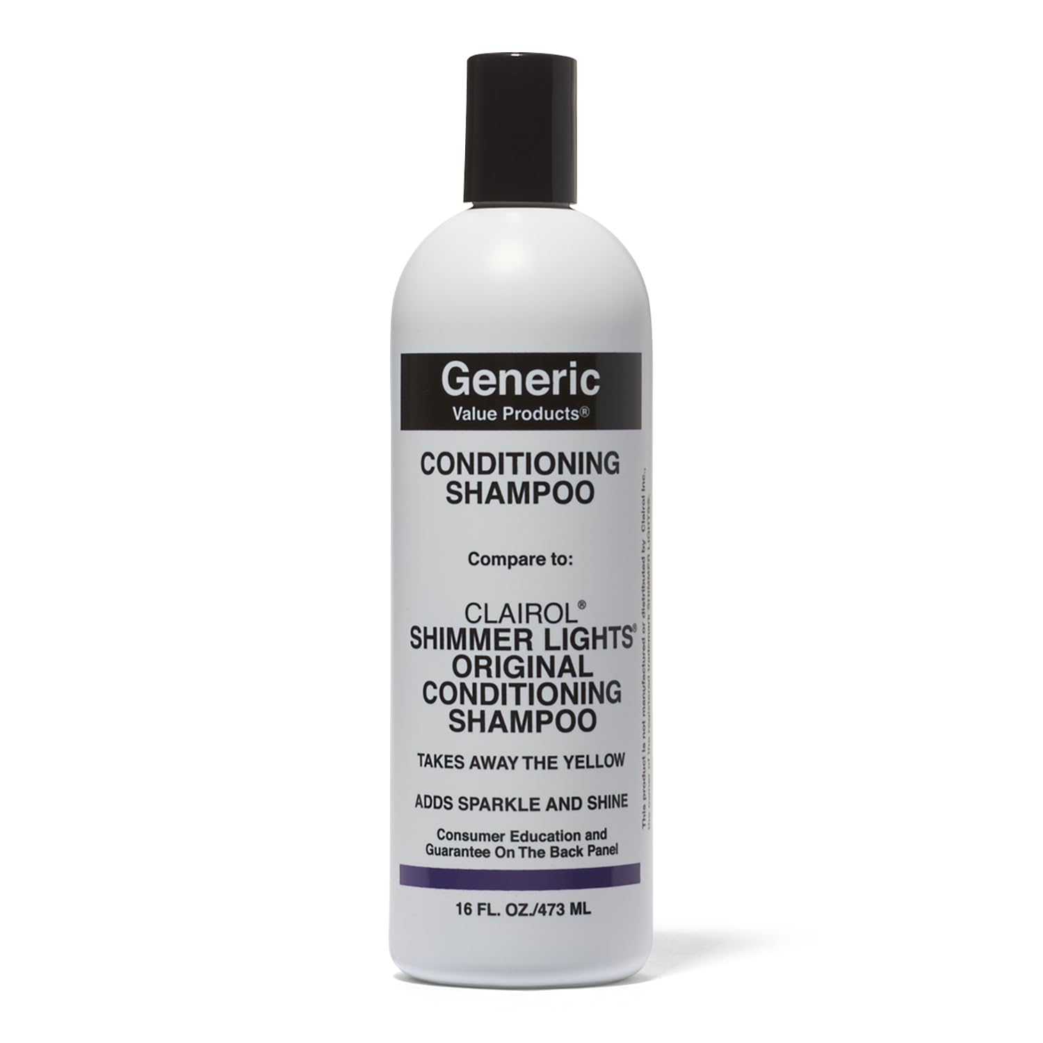 Generic Value Products Conditioning Purple Shampoo, Tones Down Brassiness, Brightens and Refreshes Faded Highlights, Removes Yellow Tones, 16 Oz