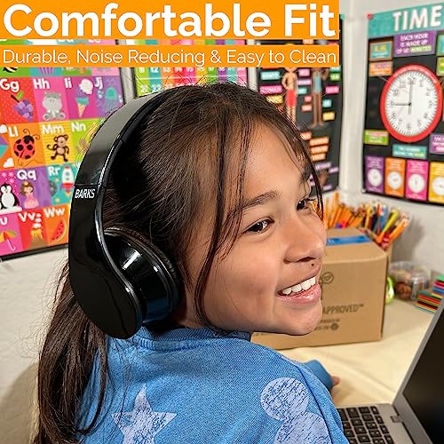 Bulk Headphones for Classroom (10 Pack) - Premier On-Ear Kids Headphones for School: Best for Students K-12 in Schools (Upgraded Model, Durable Design, Noise Reducing, Comfortable Fit, Easy to Clean)