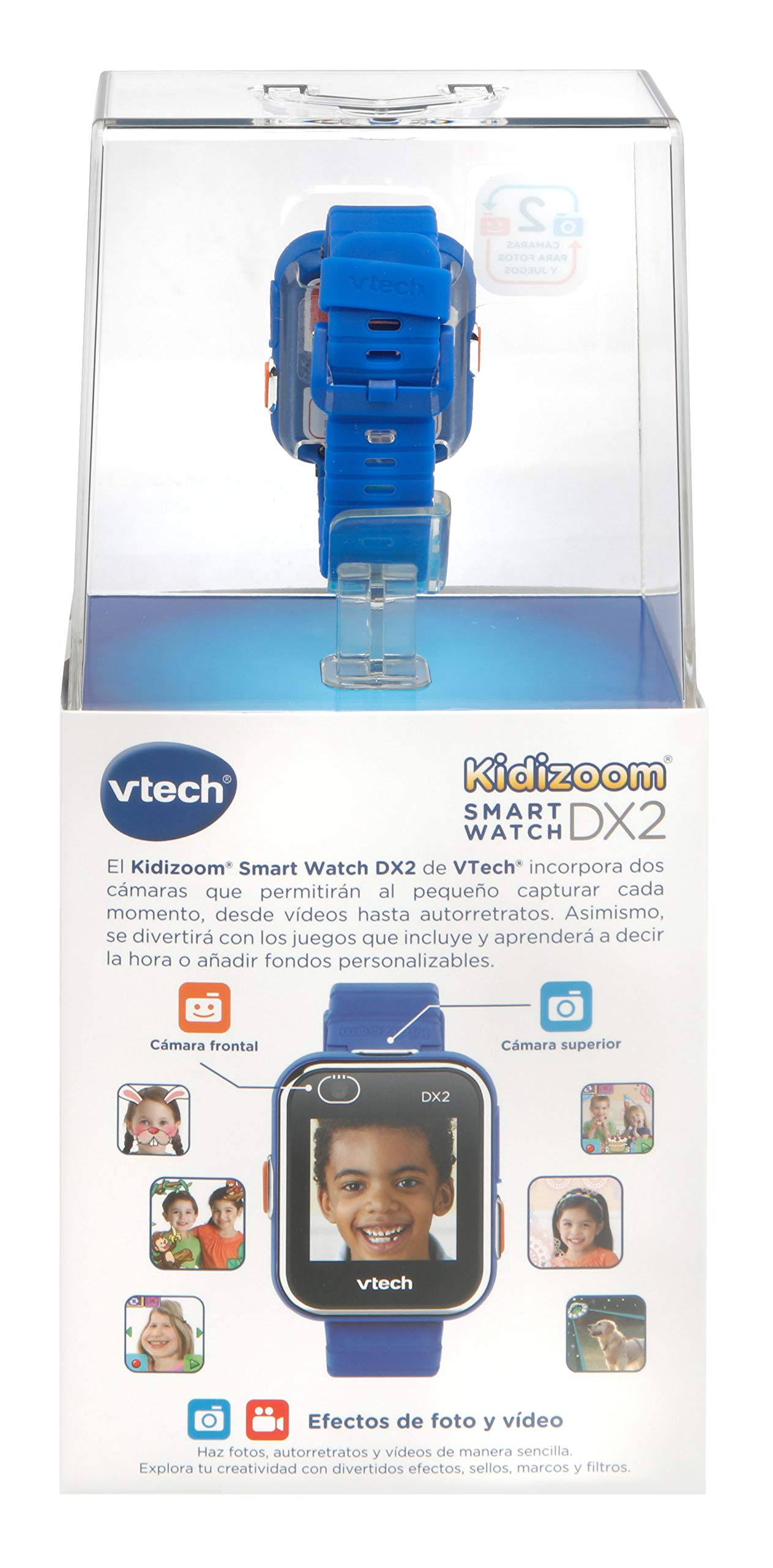 VTech Kidizoom Smart Watch DX2 Kids Smart Watch with Dual Camera Estandar Blue - Spanish Version