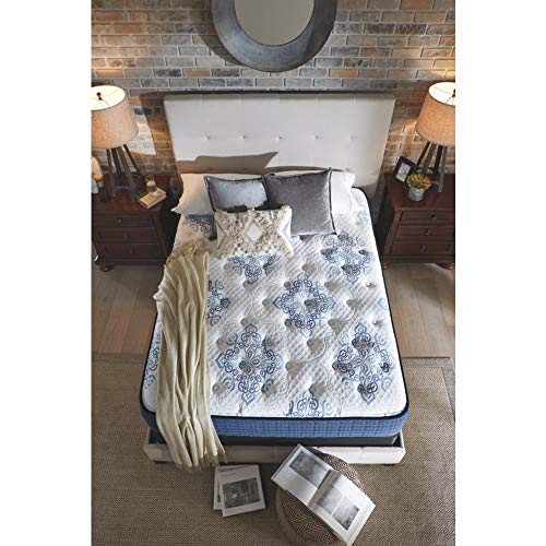 Signature Design by Ashley Mt Dana 15 Inch Plush Hybrid Mattress, CertiPUR-US Certified Foam, Queen