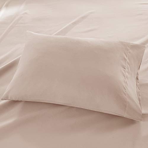 Madison Park 3M Microcell Color Fast, Wrinkle and Stain Resistant, Soft Sheets with 16" Deep Pocket All Season, Cozy Bedding-Set, Matching Pillow Case, 4 pieces, Queen, Blush