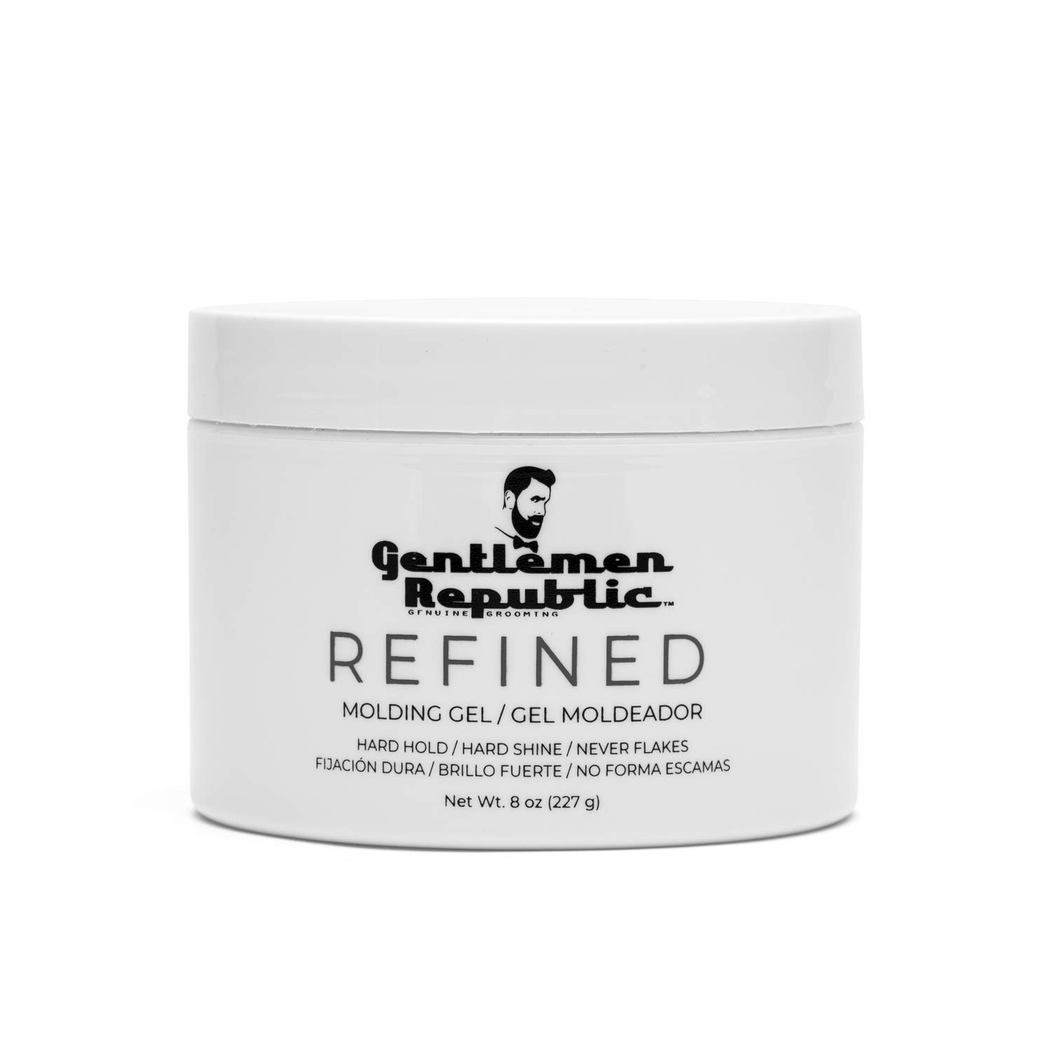 Gentlemen Republic 8oz Grooming Hard Hold & Shine Refined moisture Hair Styling Gel