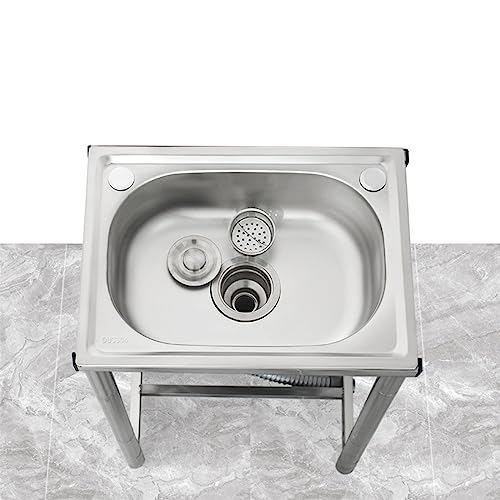 Household Commercial Sink With Stand Washbasin Washbasin, Can Be Used For Balcony Washbasin (Size : 39 * 45 * 75cm)