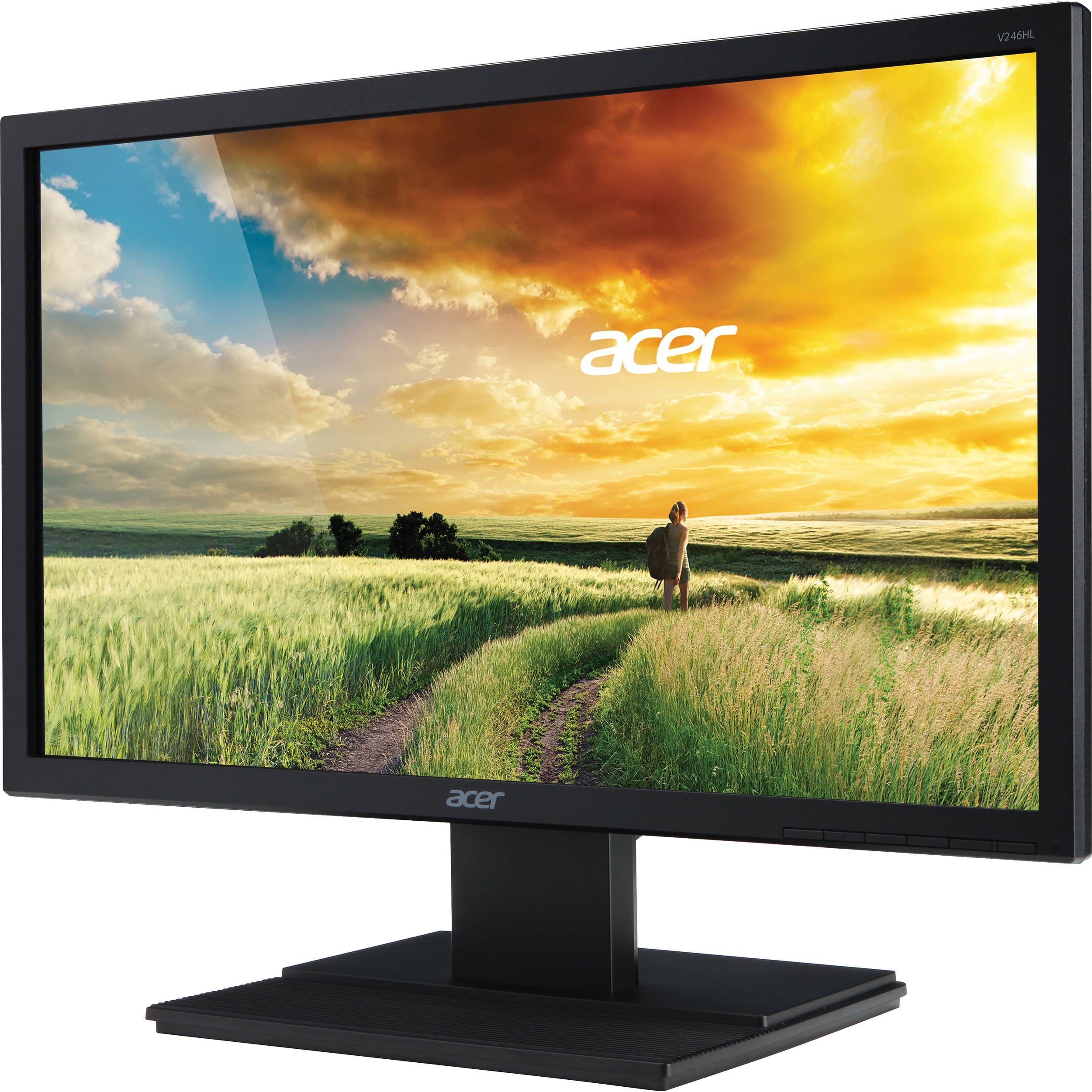 acer V246HQL - 23.6" Widescreen Monitor 1920x1080 60Hz 16:9 5ms GTG 250 Nit (Renewed)