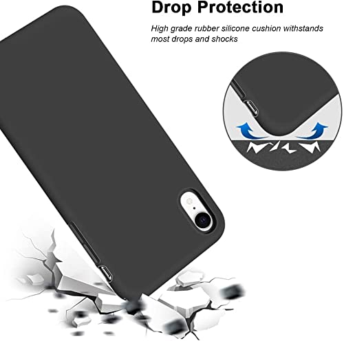 Case for Doogee S98 (6.30") with [2 X Tempered Glass Screen Protector], HHUAN Black Soft Silicone Anti-Scratch Shell TPU Bumper Phone Cover for Doogee S98 - Lone Wolf