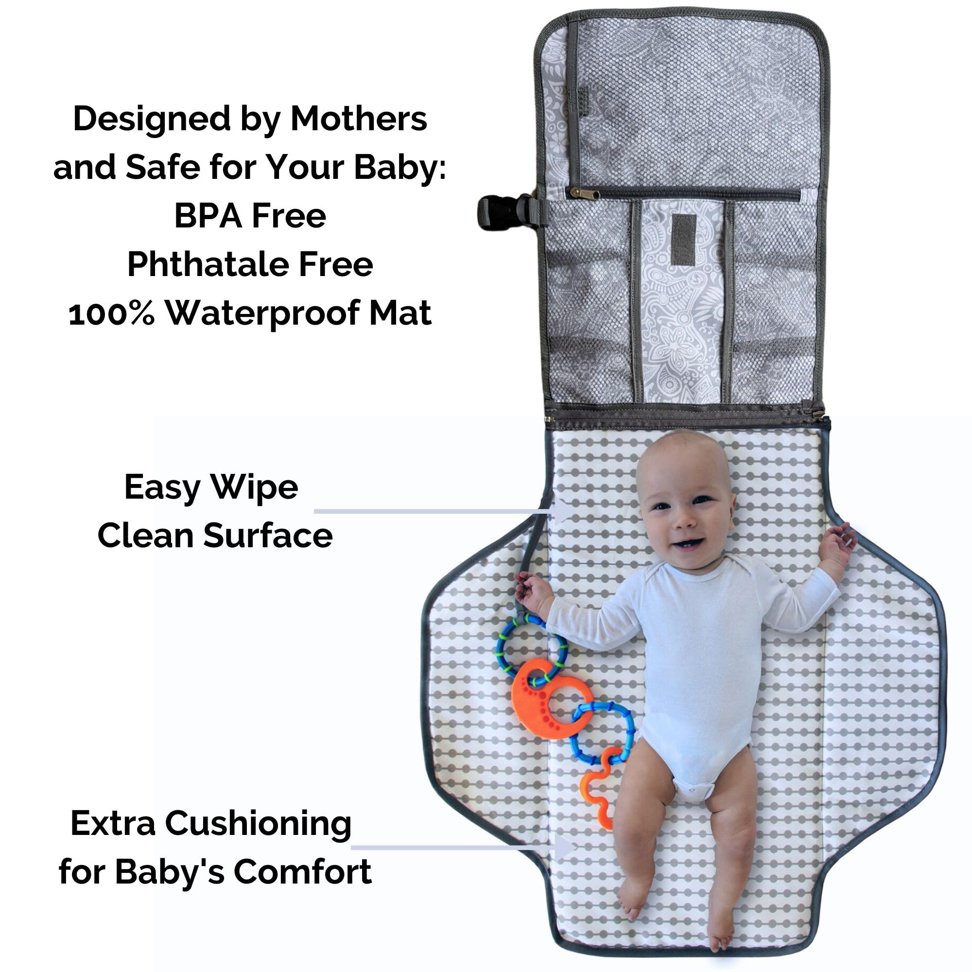 Suessie Portable Diaper Changing Pad and Organizer