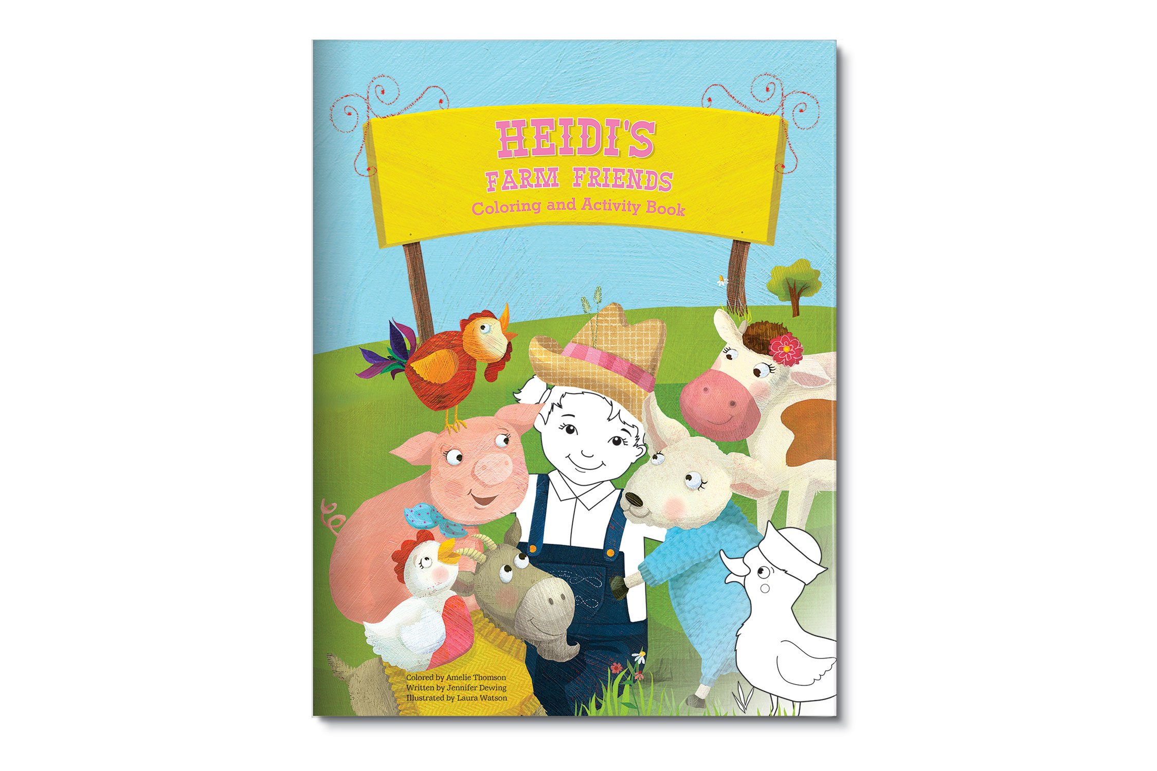 Personalized Coloring & Activity Book for Kids - I See Me! (Farm)