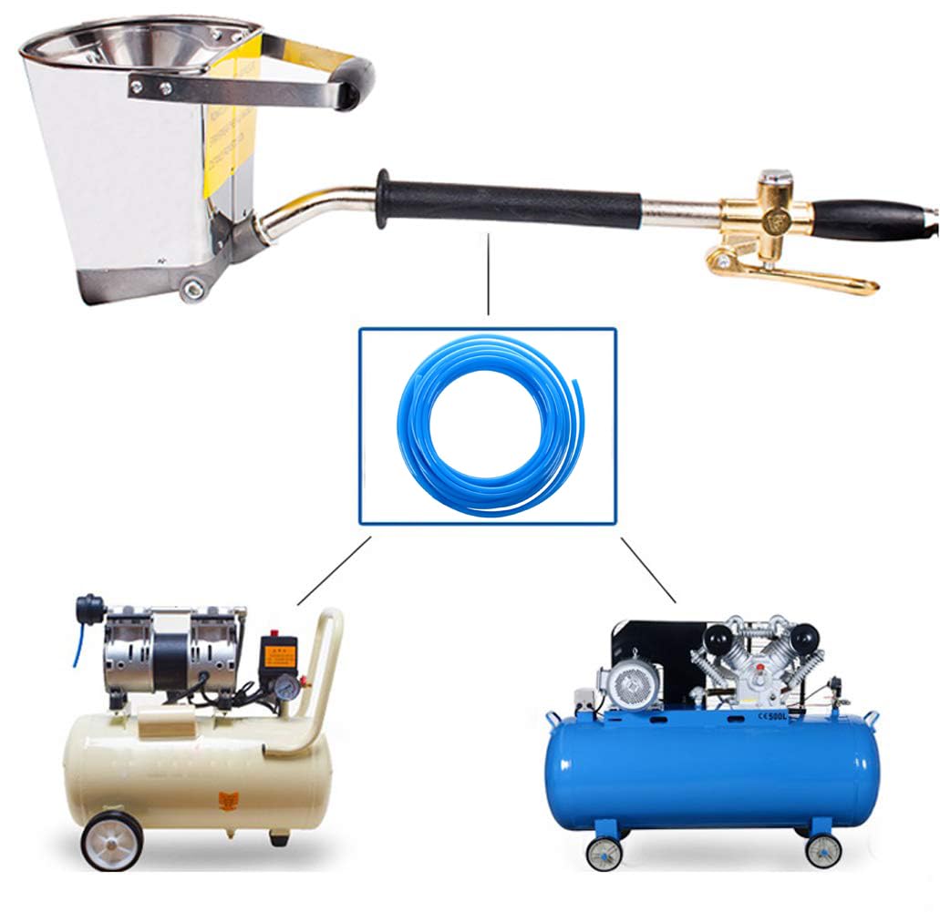 Beduan 4 Jet Pneumatic Cement Stucco Sprayer Gun Plaster Mortar Automatic Air Panting Tool for Wall
